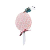 China Customizable Artwork Floral Easter Egg Hanging Stake with OEM/ODM Services for Seasonal Retail for sale