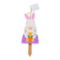 China Custom Bunny and Carrot Easter Hanging Stake with OEM/ODM Customization for Seasonal Retail and Mature Craftsmanship for sale
