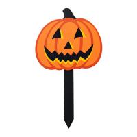 China Custom Jack O Lantern Pumpkin Yard Stake with OEM/ODM Customization for Seasonal Retail and Mature Craftsmanship for sale