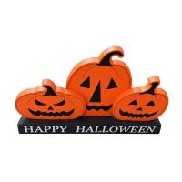 China Custom Happy Halloween Pumpkin Table Sign with OEM/ODM Customization Mature Craftsmanship for Seasonal Retail for sale