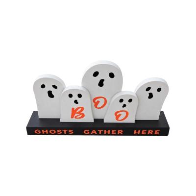 China Custom Ghosts Gather Here Table Sign with OEM/ODM Customization and Mature Craftsmanship for Seasonal Retail for sale