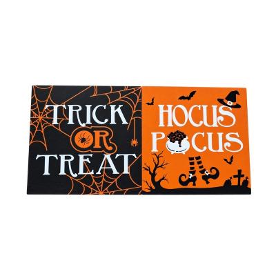 China Custom OEM/ODM Halloween Sign Set with Mature Craftsmanship for Seasonal Retail Trick or Treat Hocus Pocus Decor for sale