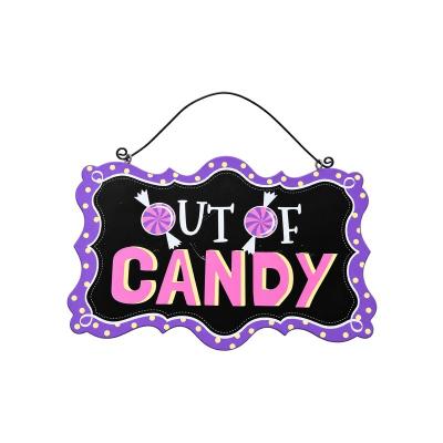 China Custom Out of Candy Halloween Sign with OEM/ODM Customization and Mature Craftsmanship for Seasonal Retail for sale