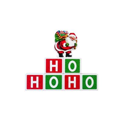 China Custom Santa HO HO HO Block Standee with OEM/ODM Customization for Seasonal Retail and Wholesale for sale