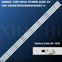China XC-1935 LED Backlight strip 8 lamp for JL.D50081330-002AS-M V01 CRH-ZG50G7N3030080494KREV1.0 REV1.1 LB-C500-G7N U50H7S U50H7N for sale