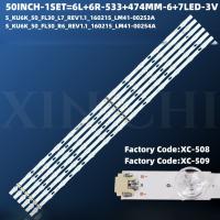 China XC-508 Lcd Backlight Led Strip V6Du-500Dcb-R2 V6Du-500Dca-R2 Led Backlight Tv Bar For Samsung Tv 50Inch Year 1-Year for sale