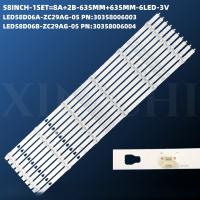 China XC-2158 Hitachi 58C61 LED Strips 10 LED58D06A-ZC29AG-05 30358006004 30358006003 with Aluminum Plate Product Weight kg 0.1 for sale