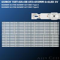 China K650WDF A2 4708-K65WDF-A2113N21 Type A K650WDF203293 L-2-B8-8-4 B LED Light Kit Aluminum Plate LCD LED Backlight St for sale