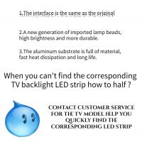 China Original LG Samsung Konka LED TV 32lb 42lb 47lb 49lb 55lb Diffuse TV Backlight Bar with 200lm/w Lamp Luminous Efficiency for sale