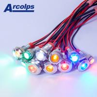 China IP68 Durable 8mm LED Indicator Light Wear Resistant 0012 Series for sale