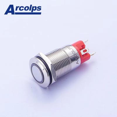 China Waterproof Metal Push Button Switch Momentary 2A 10mm Momentary Switch for sale