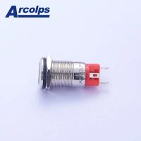 China 8mm Momentary Metal Push Button Switch Waterproof 2A Low Current for sale