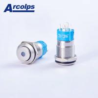 China 12mm Waterproof 2A Momentary Metal Push Button Switch UL Certified for sale