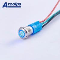 China 12mm Waterproof 2A Momentary Metal Push Button Switch UL Certified for sale