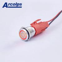 China 16mm 10A Waterproof Momentary Push Button Switch Industrial for sale