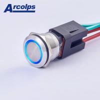 China 22mm 10A High Current Push Button Switch Waterproof Momentary Switch for sale