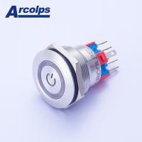 China Waterproof 25mm Metal Push Button Switch Momentary 2A  IP65 for sale