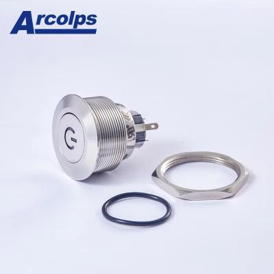 China 30mm 2A Momentary Metal Push Button Switch Waterproof High Temperature for sale