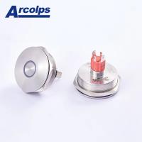 China 2A 40mm Waterproof Momentary Switch IP65 Metal Push Button Switch For Control Panels for sale