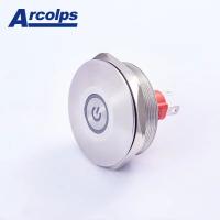 China 2A 40mm Waterproof Momentary Switch IP65 Metal Push Button Switch For Control Panels for sale