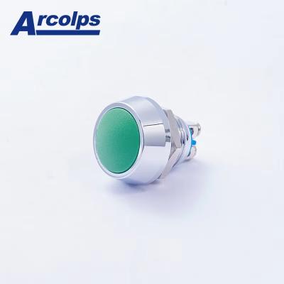 China Ball 12mm Metal Push Button Switch IP67 Durable Metal Momentary Switch for sale