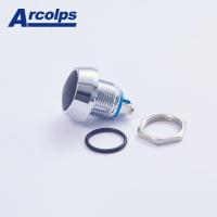 China Ball 12mm Metal Push Button Switch IP67 Durable Metal Momentary Switch for sale