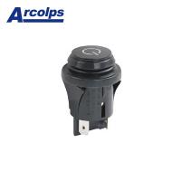 China Durable Round Plastic Power Push Button Switches High Quality for sale