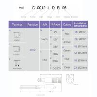 China Robust 16mm LED Indicator Yellow Screw Terminals IP68 50000 Hours Lifespan for sale