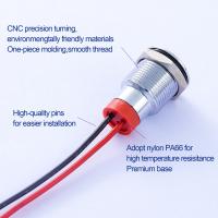 China 6mm 8mm 10mm 12mm Indicator Light Waterproof Flat Head Stainless Steel Pilot Power for sale