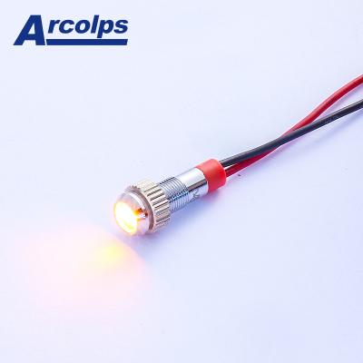 China 6mm Red LED Indicator Light Industrial Control Equipment IP65 Led Pilot Lamp for sale