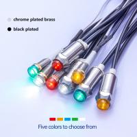 China UL Listed 6.3mm LED Indicator Light 110V 220V Neon Pilot Lamp Threaded Signal Light for sale