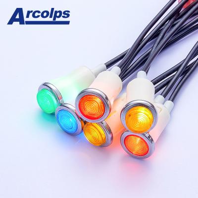 China 5 Color Neon Pilot Light Panel Mount Led Indicator 2V-250V AC DC for sale