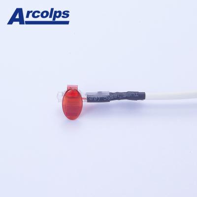 China 10mm Mounting Hole LED Indicator Light 110-250V Wide Voltage Signal Lamp with Wire Leads for Home Appliances for sale