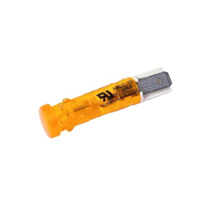 China Durable Plastic Indicator Light Neon LED 12V 24V 110V 230V Red Amber IP65 Industrial Control Equipment Panel Mount for sale