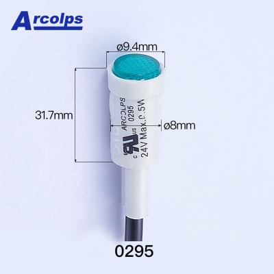 China Economical Plastic Neon Indicator Light with for Certification for 110V/220V IP65 Panel Mount Red Amber Green Colors Wire Leads for sale