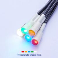 China Arcolps 8mm Waterproof IP65 LED Indicator Light with Wire Multi-color Plastic Signal Lamp 12V 24V 220V Pilot Lights for Hotel for sale
