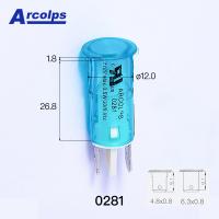 China LED Indicator Light with Quick Connect Terminals Plastic Housing IP65 Rated for 6-380V Electronic Projects for sale