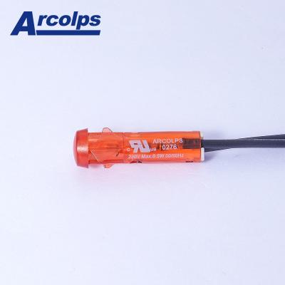China High Visibility Plastic LED Red Pilot Light with IP65 Rating and 50000 Hours Lifespan for 230V AC Machinery and Control Panels for sale