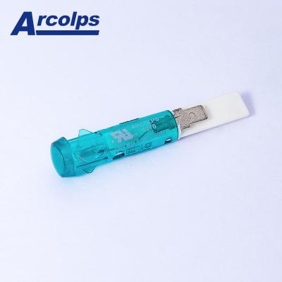 China Energy Efficient LED Plastic Neon Green Indicator Light IP65 Rating for 230V AC Voltage Industrial Machinery Control Systems for sale