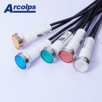 China High Visibility Plastic Red LED Indicator IP65 4.8mm Terminal For 110-250V AC Voltage for sale