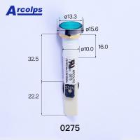 China High Visibility Plastic Red LED Indicator IP65 4.8mm Terminal For 110-250V AC Voltage for sale
