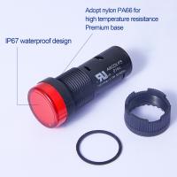 China High Efficiency Plastic Indicator Light with Multi Voltage Support (2V-250V) IP67 Rated LED/Neon for Industrial Control Panels for sale