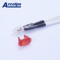 China UL Listed 10mm LED Indicator Light 110V 120V Neon Signal Lamp with 200mm Wire Leads UL File E513209 Pilot Light for sale