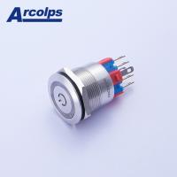 China IP67 Waterproof Stainless Steel Push Button Switch Metal 22mm for sale