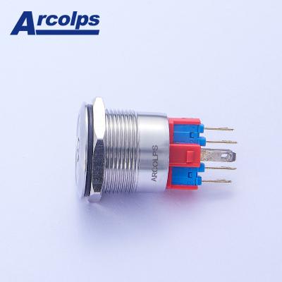 China Robust 22mm Metal Push Button Switch Brass Push Button Switch IP67 for sale