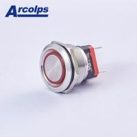 China Industrial Control LED Indicator Switch 25mm IP66 Sealed Stainless Steel Metal 10A 250V for sale