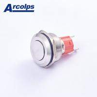China Heavy Duty 25mm Stainless Steel Push Button Switch IP66 Rated 10A 250Vac for Industrial Equipment for sale