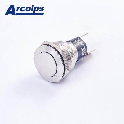 China IP66 Sealed Stainless Steel Metal Push Button Switch 10A 250V for Industrial Control for sale