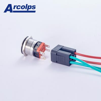 China IP66 Rated Stainless Steel Button Switch 10A 250V for Outdoor Control Panels for sale