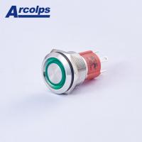 China IP66 Rated Stainless Steel Metal Button Switch with 10A Current Capacity and Ring Illumination for sale